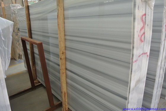 Popular White Wooden Marble,Beautiful Polished Marmara White Marble