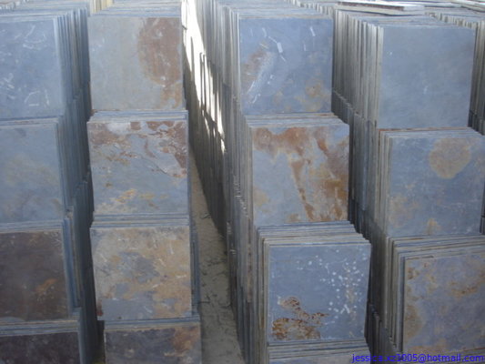 China Cheapest Natural Rusty Rust Yellow Slate Tile Floor roof tile