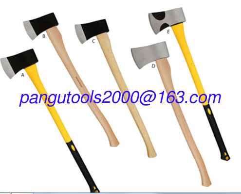 A601 axe with hickory handle, 1045 carbon steel