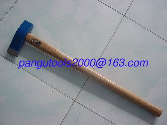 SM17 3kg Splitting Mauls & Wedge with 36" Wooden handle, axe with hickory handle