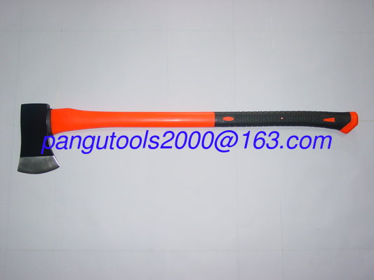 A601 3.5lb Felling axe with fiberglass TPR handle, 1045 carbon steel, michigan axe