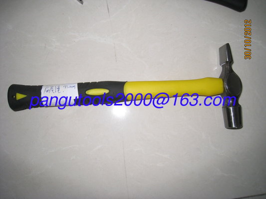 C455 Cross Pein Hammer with plastic-coating and TPR fiberglass handle