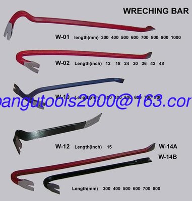 wrecking bar, digging bar, crowbars, fencing bars