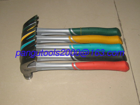C441 America-type Curve Claw Hammer with plastic-coating and TPR with fiberglass handle
