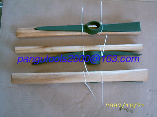 400G, 40cm Garden point pick axe, garden tools with fiberglass handle or wooden handle