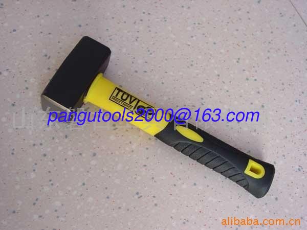 ST332 Germany-type GS Stoning hammers with plastic-coating and TPR fiberglass handle