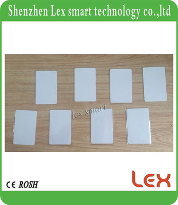 White PVC Smart Card MF 1K S50 For IC 13.56MHz 1K credit card size RFID Readable Writable custom plastic cards