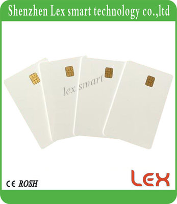 ISO7816 blank Contact FM 4442 Chip PVC Smart IC Card for hotle door card and Membership Cards
