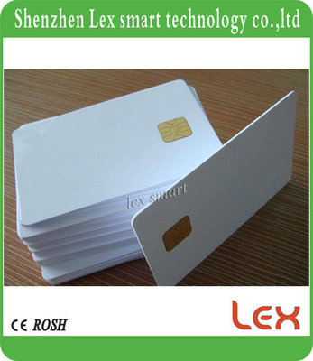 Cr80 White Blank PVC Fu Dan FM 4428 Contact IC Card With compatible sle 5528 Chip Smart Card for Door Locks