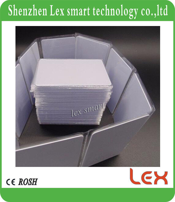 Printable rfid blank card F08 13.56MHz 8kbit(1K) blank ic card Plastic blank card PVC blank Contactless Smart Card