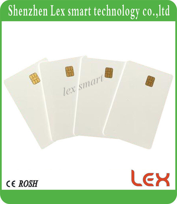 ISO7816 blank Contact FM 4442 Chip PVC Smart IC Card for hotle door card and Membership Cards