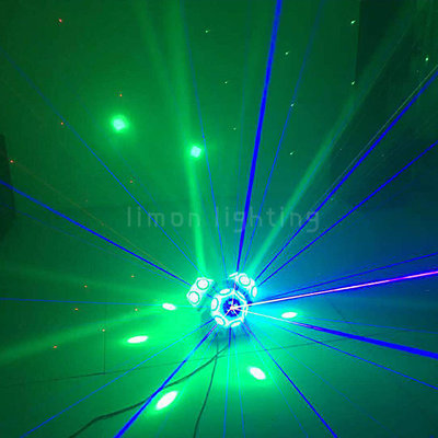180W 3 Heads Disco Rotating Ball Laser Beam 2in1 Mini Moving Head Light supplier