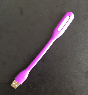 PURPLE UNIVERSAL PORTABLE USB BENDABLE LED LIGHT PC LAPTOP POWER BANK