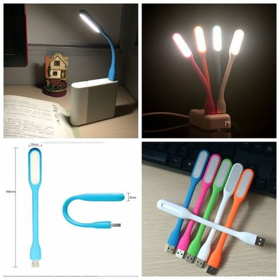 WHITE UNIVERSAL PORTABLE USB BENDABLE LED LIGHT PC LAPTOP POWER BANK