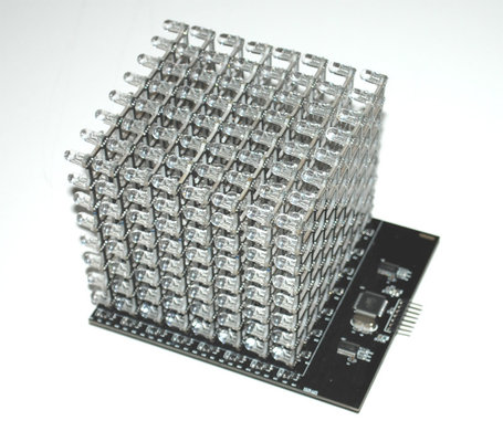 8X8X8 RGB LED Cube Shield (Dimensions: 120×100×90mm  Net weight: 265g )