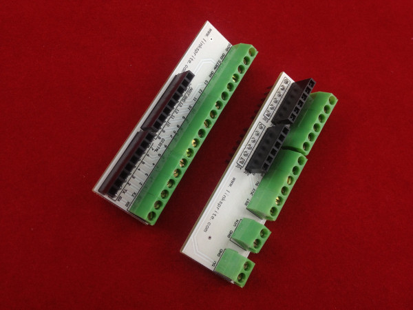Screw Shield for Arduino (Dimension: 65.0×20.0×18.8mm (for both) Net weight: 14g(for both))