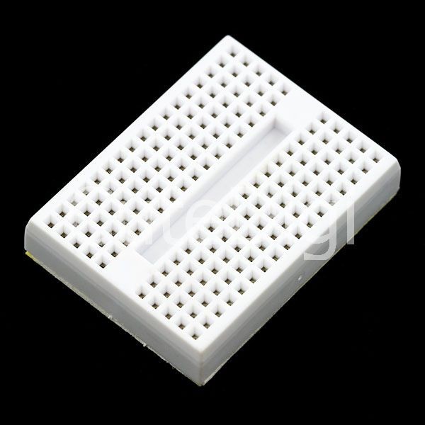 Mini Breadboard Mini Self-Adhesive for Arduino (White.  Measures 1.8"x1.4" .)