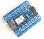 Plug and Play P2P 16 Channels Relay Kit  With WiFi and Dual RJ45 ports Connections