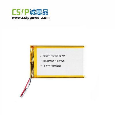 Lipo Battery Rechargeable Lithium Polymer Battery 105050 3.7V 3000mah Battery pack