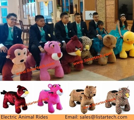 China Happy Animal Scooters Plush Toys Zippy Rides Stuffed Animals on Wheels in Party Carnival supplier