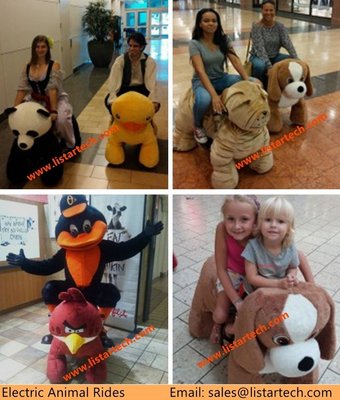 China Attractive Animal Plush Rides in Shopping Centers, Amusement Parks, Playground, Events supplier