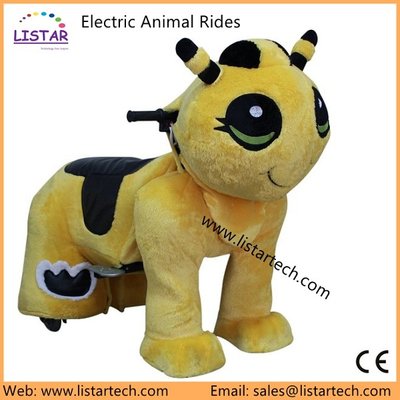 China wheel led animation stuffed animals / riding on animal, Mall rides on animals supplier