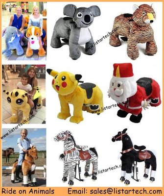 Battery Operated Ride Animals Plush Animal Electric Scooter Stuffed Toys On Animals supplier