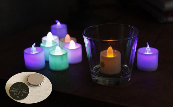 Primary 3.0g CR2032 Lithium Battery 3V 240mAh  For Candle Light