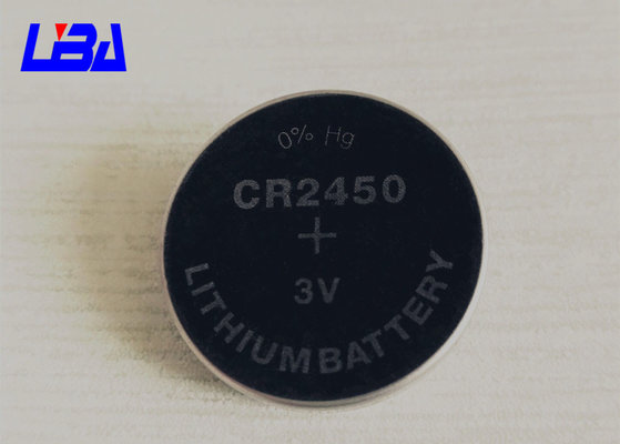 CR2450 3V Lithium Rechargeable Batteries For Tire Gauge , 600mAh Cr2032 3v Battery