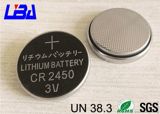 600mAh 3V CR2450 Button Battery Wide Temperature / High Temperature