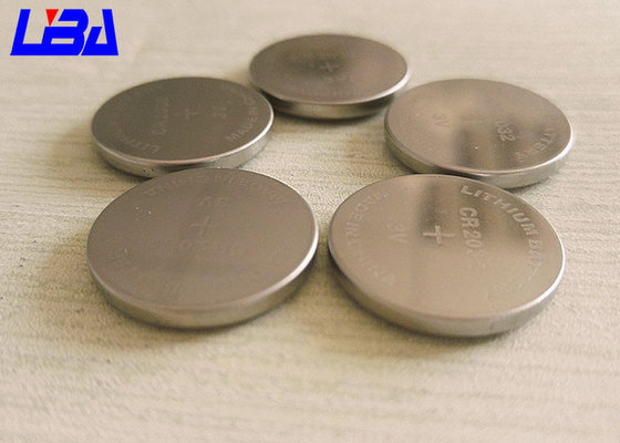 LiMnO2 Cr2032 Coin Cell Battery , 20 * 3.2mm 3 Volt Lithium Battery 240mAh