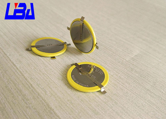 Games Primary Li/MnO2 Cr2032 Solder Tabs , CR2016 Button Coin Cell Battery
