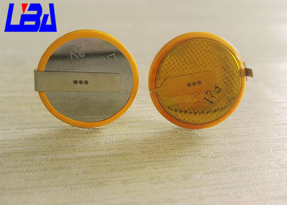 Eco - Friendly CR2032 Battery With Solder Tabs Long Life 240mAh 3.0g