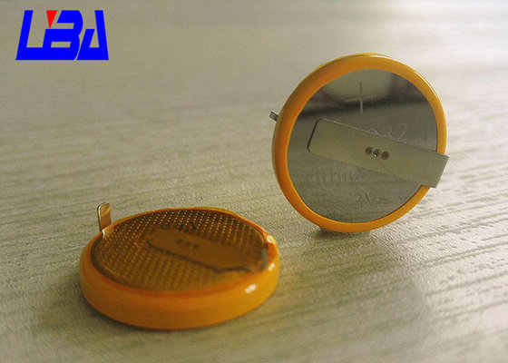 Durable Cr2032 With Connector , Rechargeable Batteries With Solder Tabs