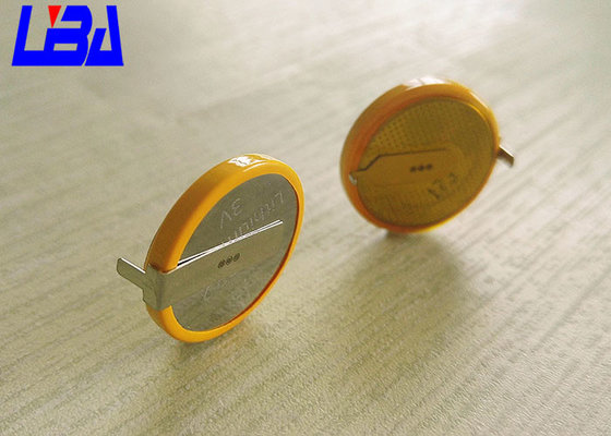 Button Coin Cell Cr2032 With Solder Tabs , Solder Tabs Lithium Ion Batteries