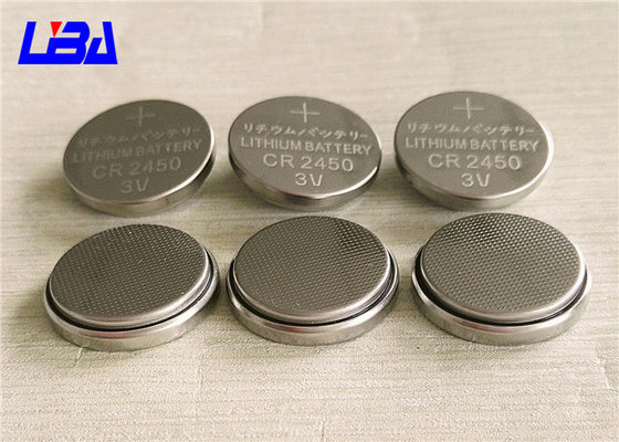 Eco - Friendly 3v Coin Battery , Customized Cr2450 Lithium Battery  For Baby Carsa
