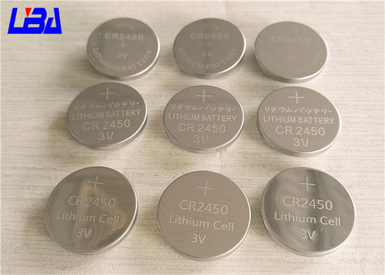 600mAh Button Cell Battery , Environment Friendly 3 Volt Lithium Coin Battery