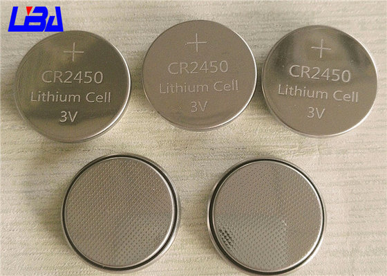 Long Life Durable CR2450 Button Battery Rechargeable 600mAh 3V