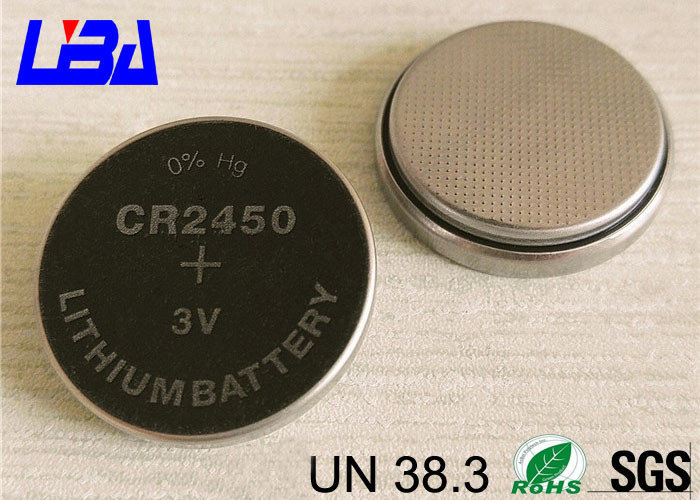 6.4g Button Cell Battery For TV Remote Controller , Primary Li/MnO2 Cr2450 Lithium Battery