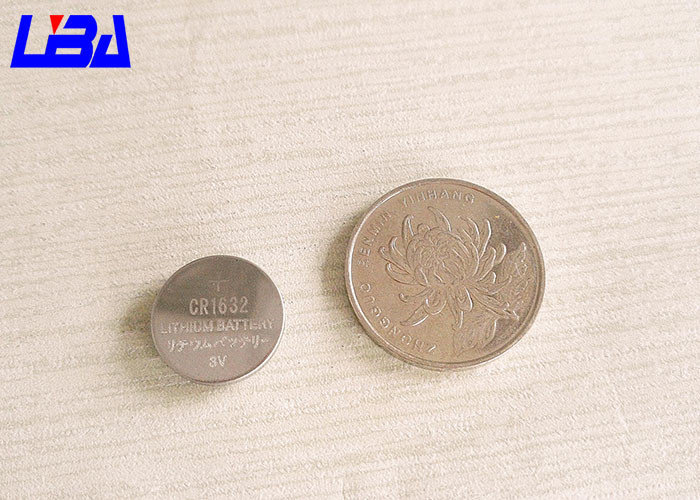 High Capacity Lithium Cell Battery , 120mAh Battery Cr1632 3v For Audio Record