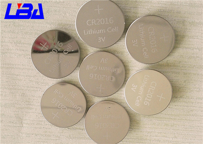Button Cell Battery 90mAh Duration 1020h , Cr2016 3v Battery For Electronic Toys