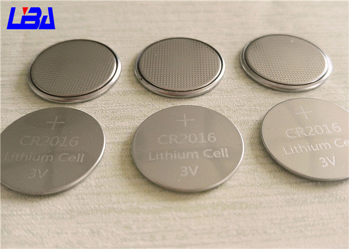 Retailed Blister Pack Button Coin Cell Battery , Light Weight Cr2016 Lithium Battery