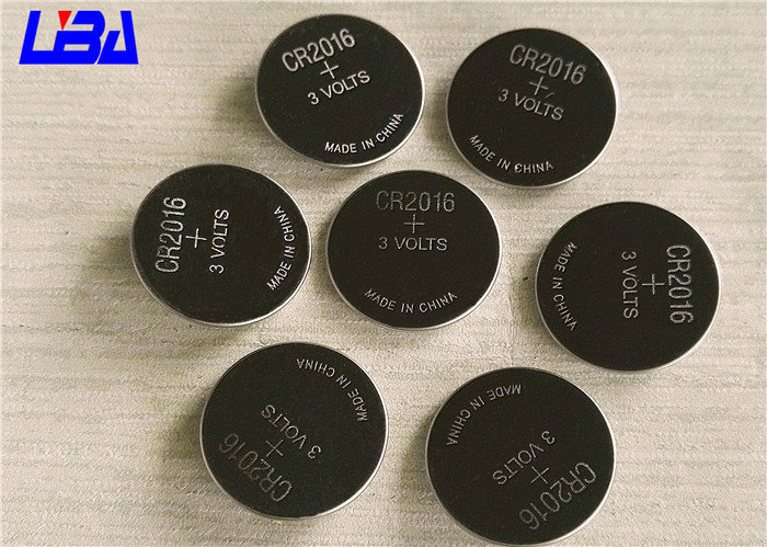 Eco - Friendly 3V 90mAh CR2016 Button Batteries Li-Mno2 For LED Gloves