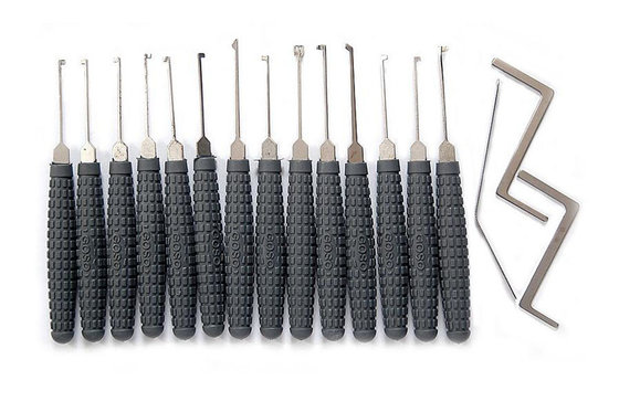 GOSO  Locksmith Tools 14 Piece Round Long Handle  Dimple Lock Pick Set supplier