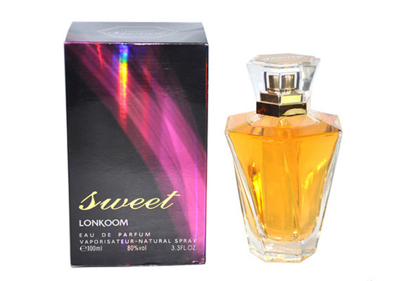 100Ml Women Sweet Custom Perfume Waterproof With Glass Bottle