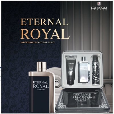 Black Eternal Royal Lonkoom Perfume , Men'S Cologne Gift Sets 100ml