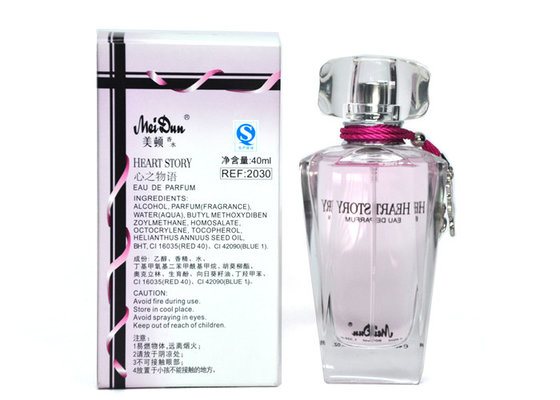 Lovely Glass Bottle Heart Story Meidun Perfume For Young Lady