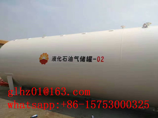 China LPG Tank Manufacturer 60,000Liters White Carbon Steel Made Storage Tank for LPG