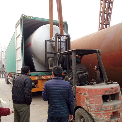 Silver Color 12mm thickness carbon steel plate 30m3 LPG Tank Made in China