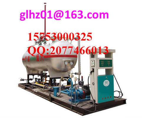 Q345R Materials White 5-50CBM LPG skid station LPG storage tank